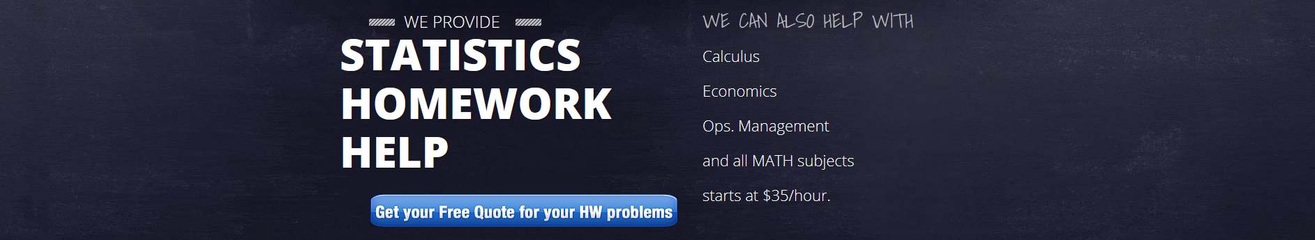 Statistics Homework Help Online